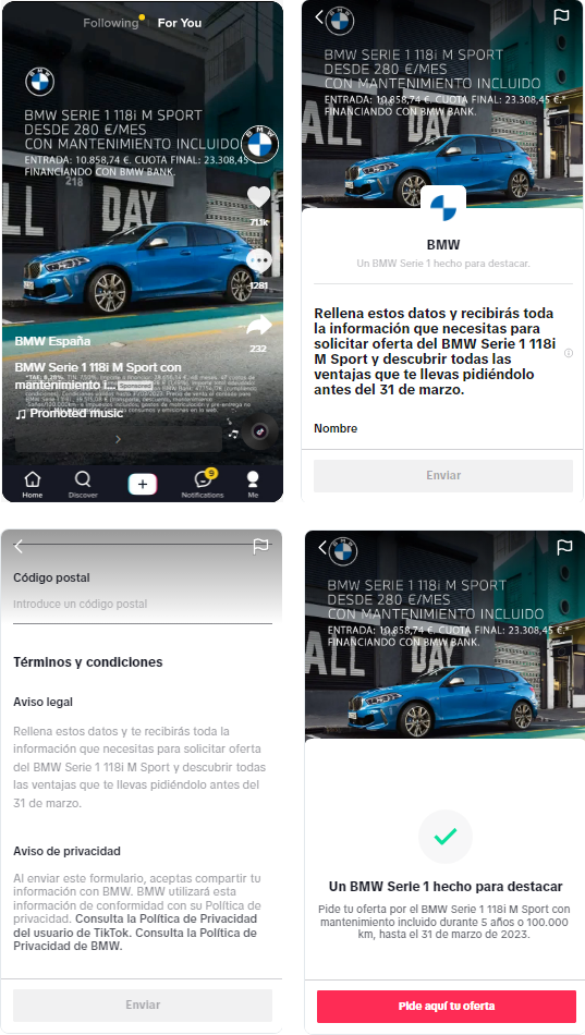 BMW Spain Taps into the Power of TikTok Lead Generation with Driftrock